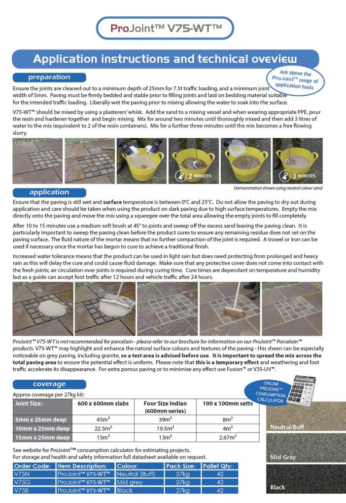 Nexus ProJoint Professional high strength jointing compound and sand ...