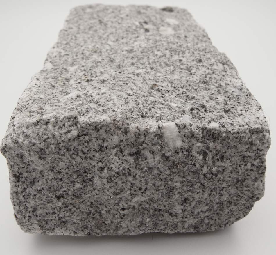 Speckled grey granite setts in natural cropped finish per m2 | StoneYard