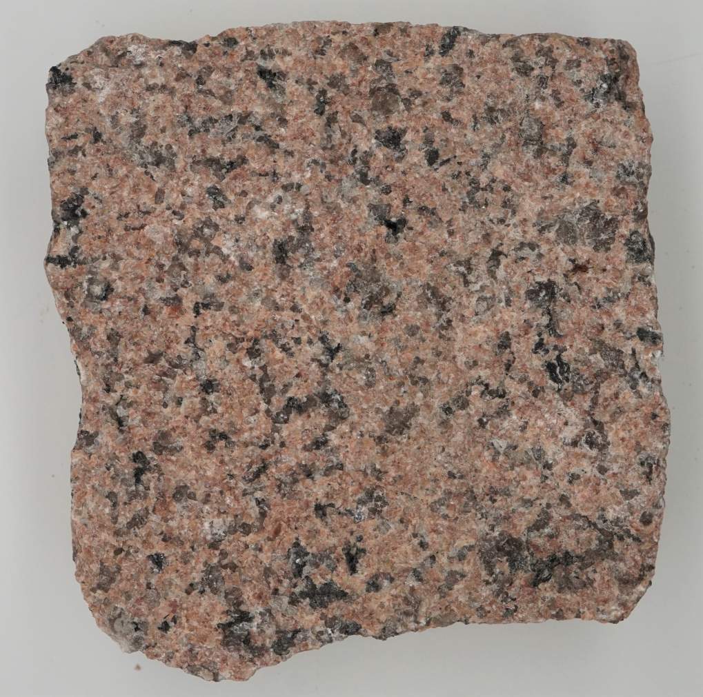 Pink granite setts in natural cropped finish | StoneYard