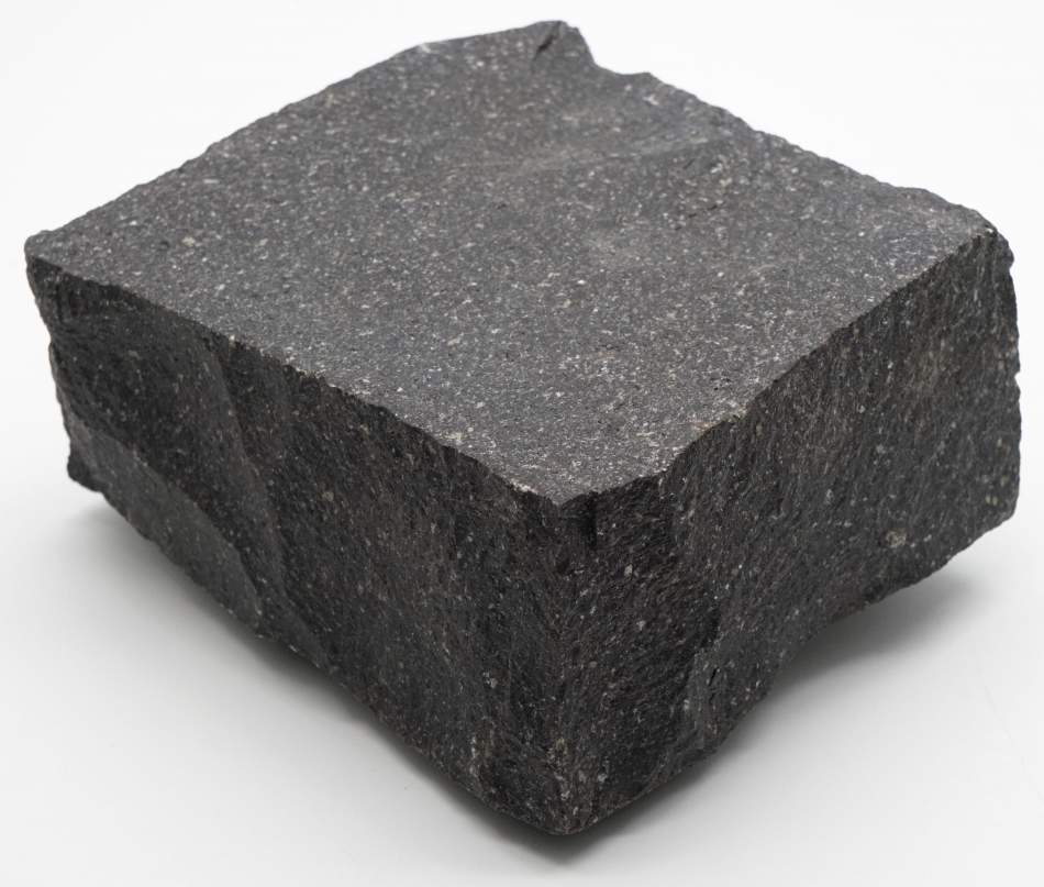 Black basalt setts in natural cropped finish | StoneYard